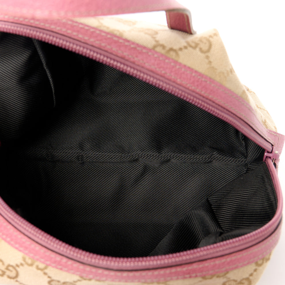Gucci Monogram Large Balthus Cosmetic Pouch Beige Pink 1538081 ...