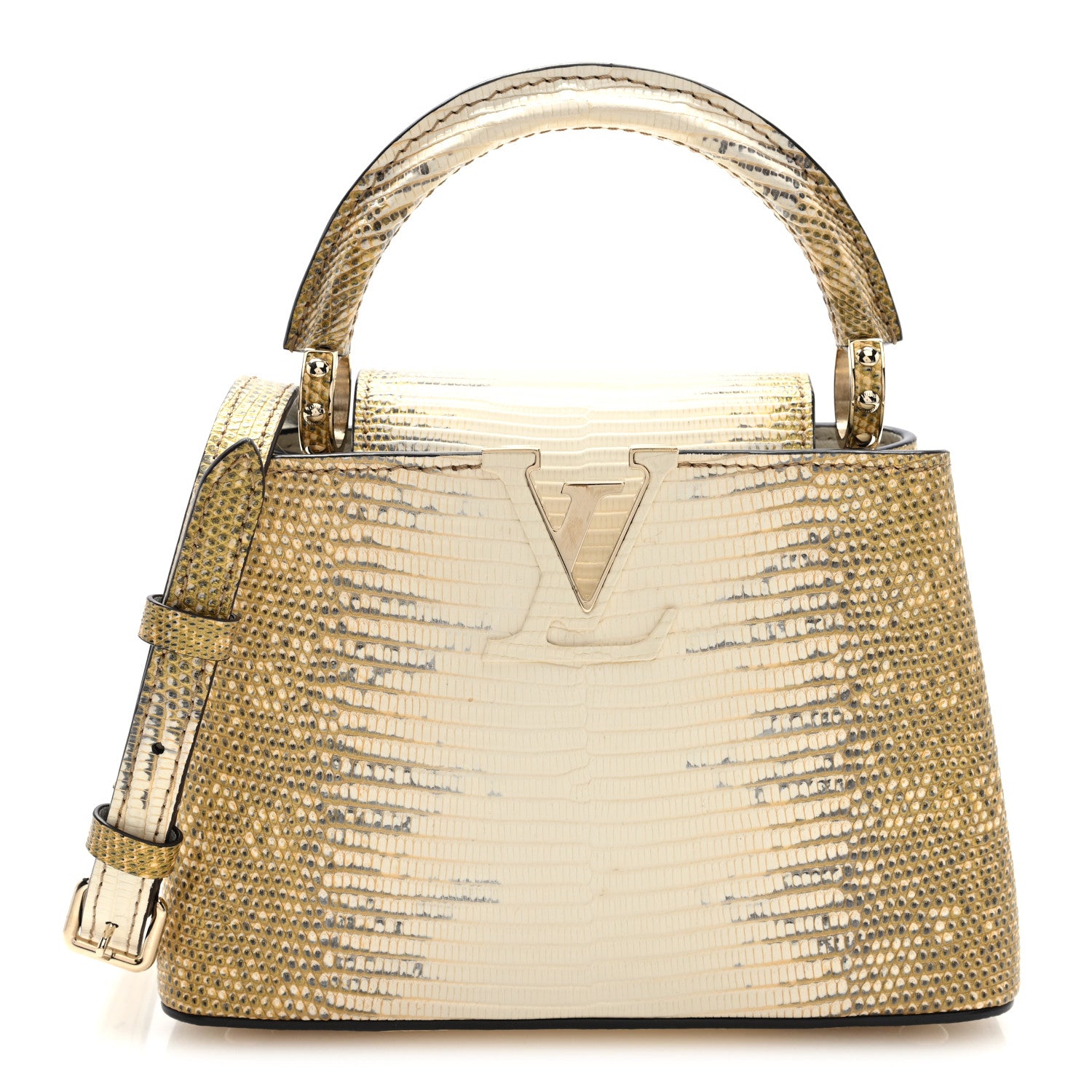 Louis Vuitton Lizard Ombre Capucines Mini Natural 1769785 – FASHIONPHILE