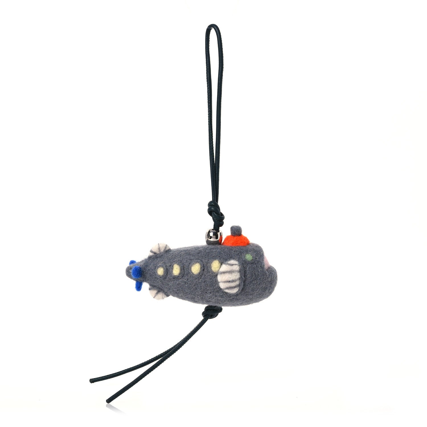 Loewe X SUNA FUJITA Felt Calfskin Submarine Charm Dark Grey 1623759 ...