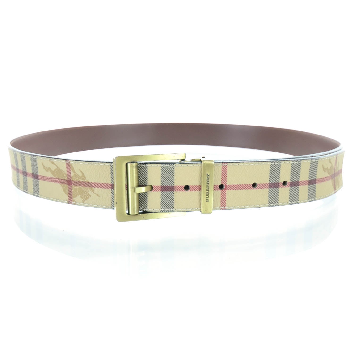 Burberry Haymarket Check Belt 42 105 28307 – FASHIONPHILE
