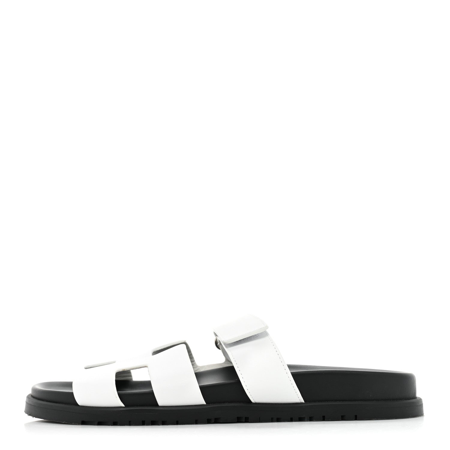 Hermes Calfskin Womens Chypre Sandals 41 White 1277831 – FASHIONPHILE