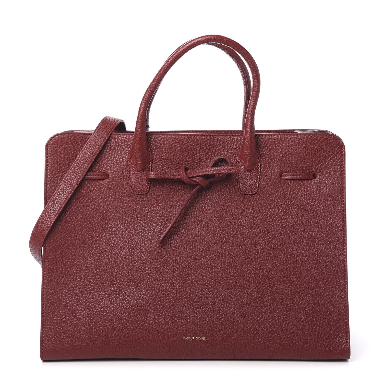 Mansur Gavriel Tumbled Calfskin Large Sun Bag Rococo 604639 – FASHIONPHILE