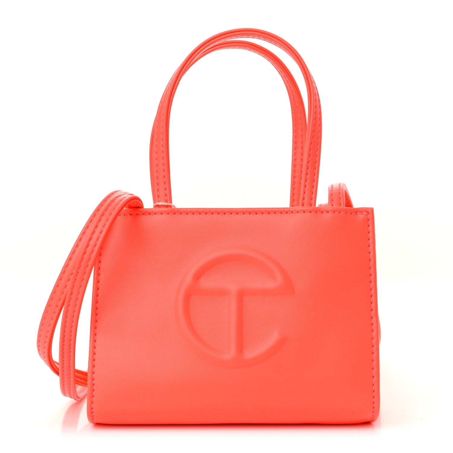 Telfar Vegan Leather Small Shopping Bag Hazard 1658601 – FASHIONPHILE