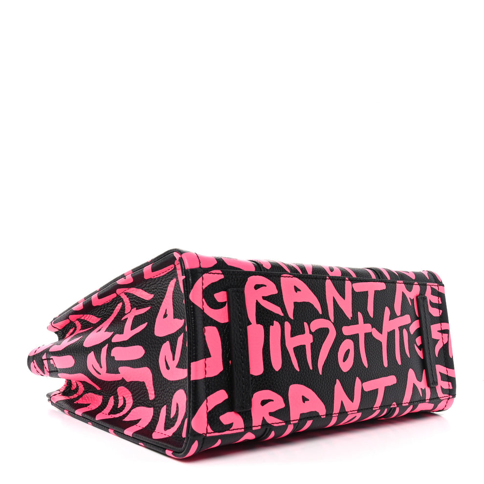 Marc Jacobs X STEPHEN SPROUSE Grained Calfskin Medium The Tote Bag Pink ...