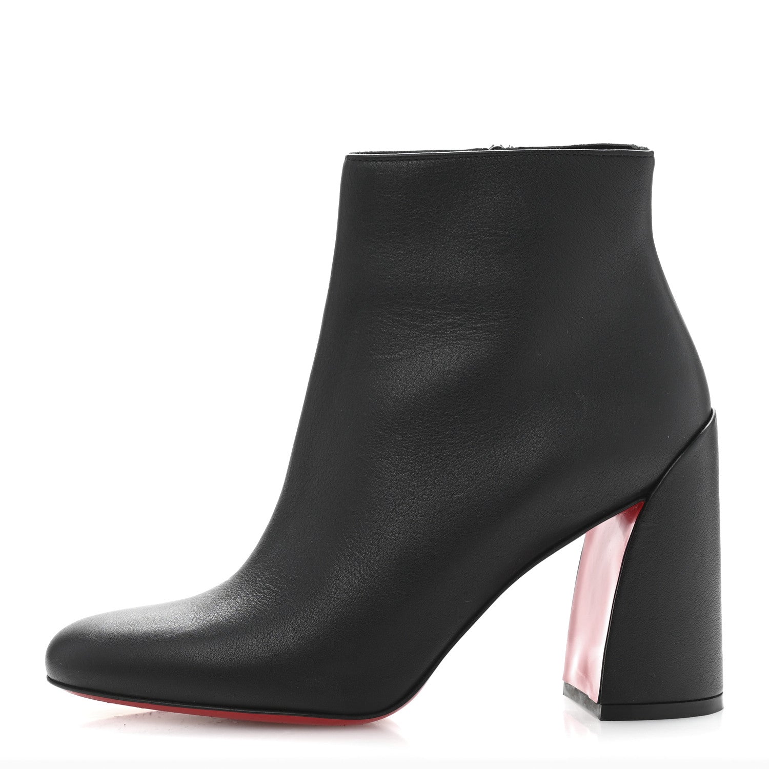 Christian Louboutin Calfskin Turela 85 Ankle Boots 36 Black 1710889 ...