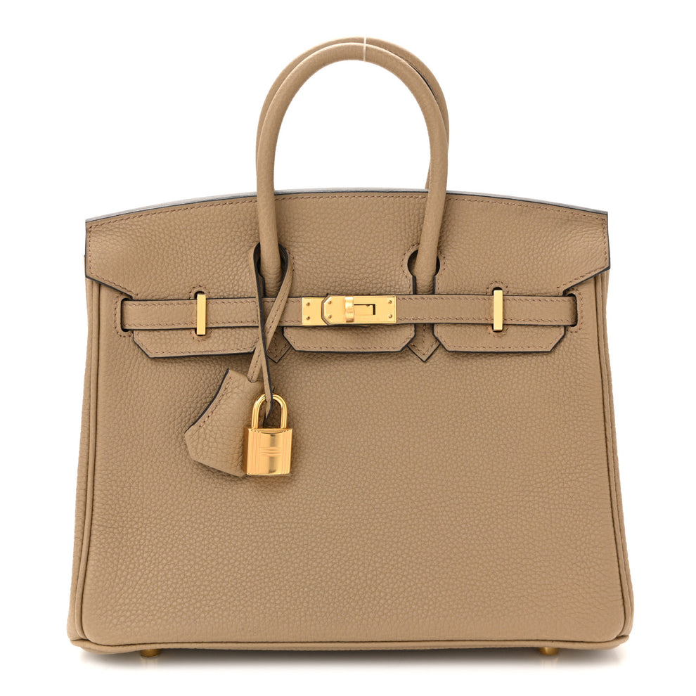 Hermes Togo Birkin 25 Beige Marfa 1844206 – FASHIONPHILE