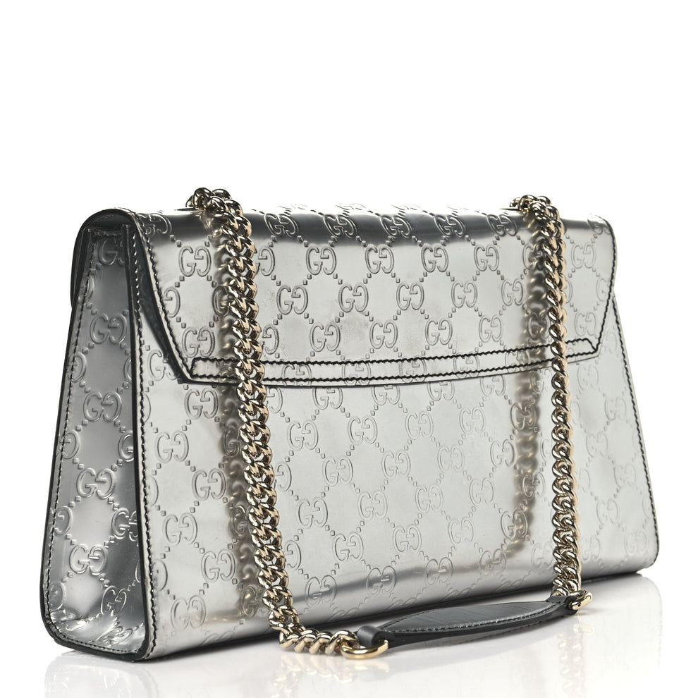 Gucci Shine Guccissima Medium Emily Chain Shoulder Bag Sasso 1778317 ...