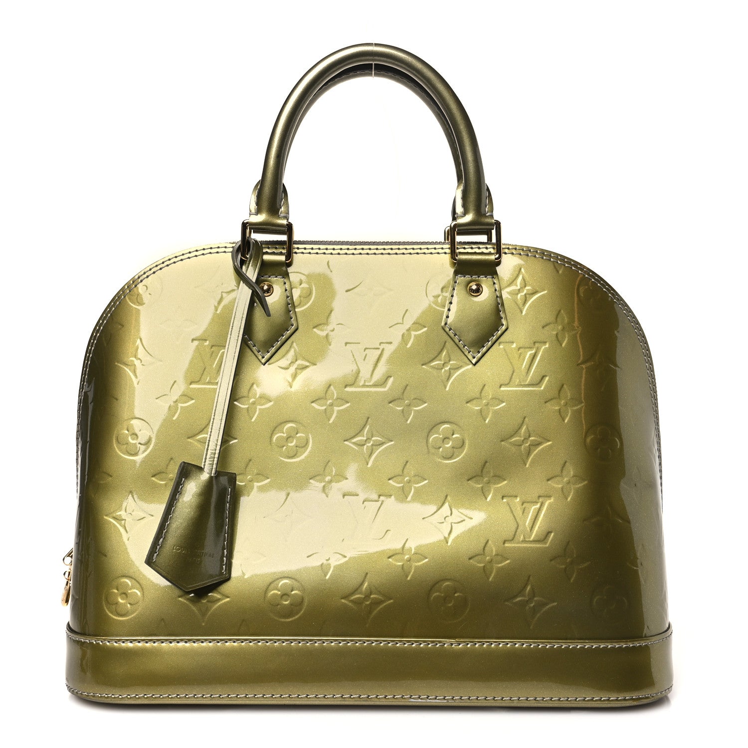 Louis Vuitton Vernis Alma PM Vert Bronze 1629984 – FASHIONPHILE