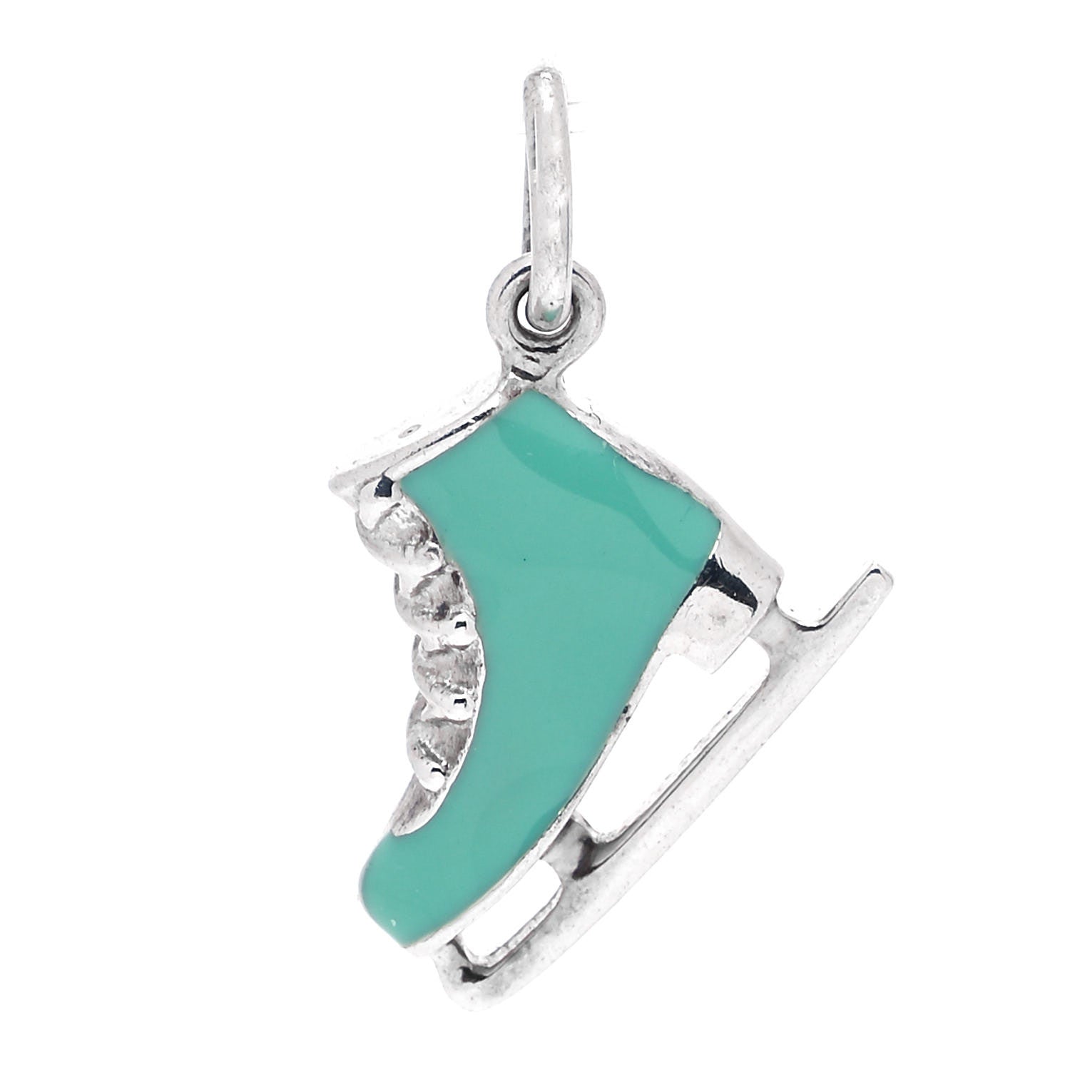 Tiffany Sterling Silver Enamel Ice Skate Charm Blue 934961 – FASHIONPHILE