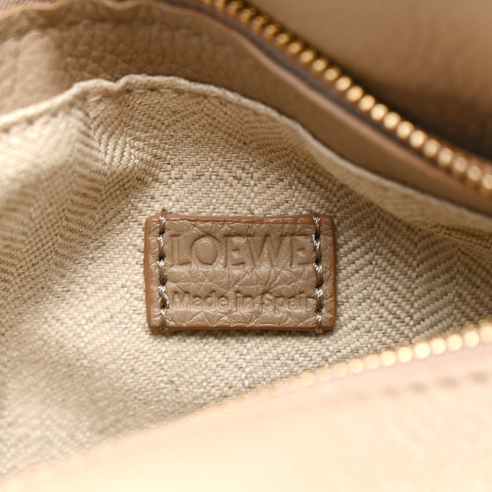 Loewe Calfskin Mini Puzzle Edge Bag Sand 1777091 – FASHIONPHILE