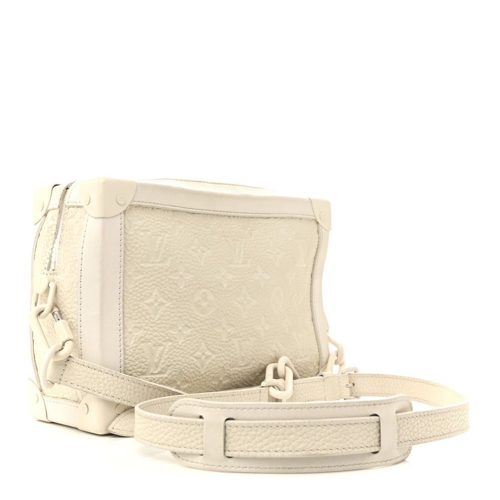 Louis Vuitton Taurillon Monogram Solar Ray Soft Trunk Powder White ...