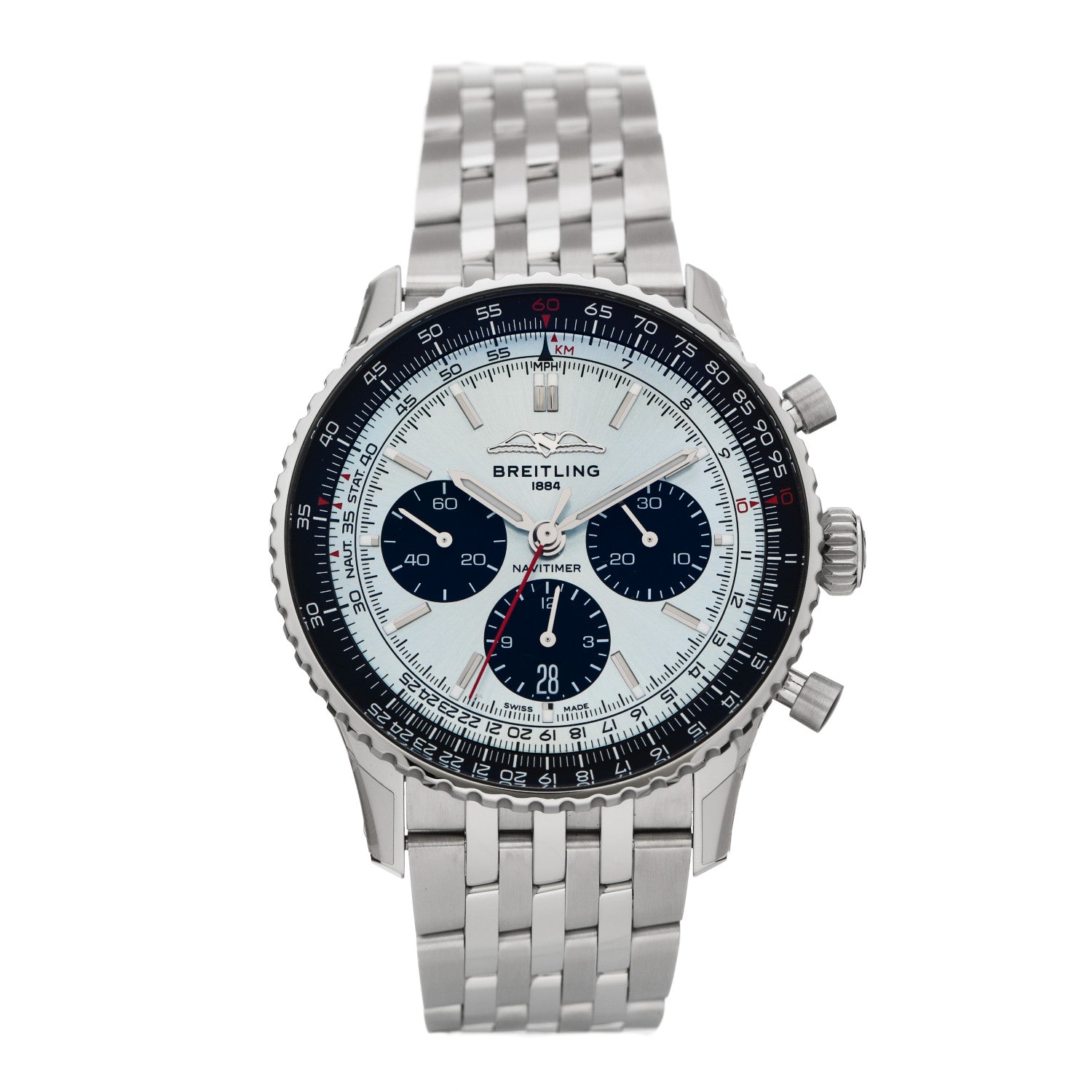 Breitling Stainless Steel 43mm Navitimer Chronograph B01 Automatic ...