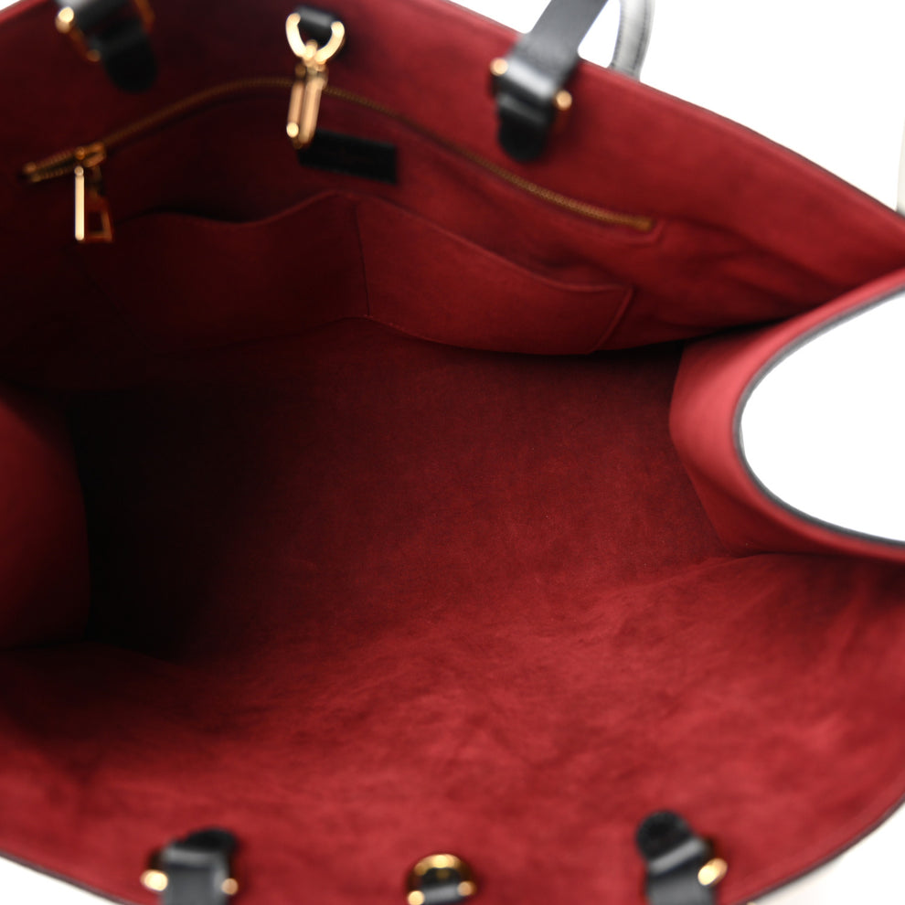 Louis Vuitton Empreinte Monogram Giant Onthego MM Black Beige 1791783 ...