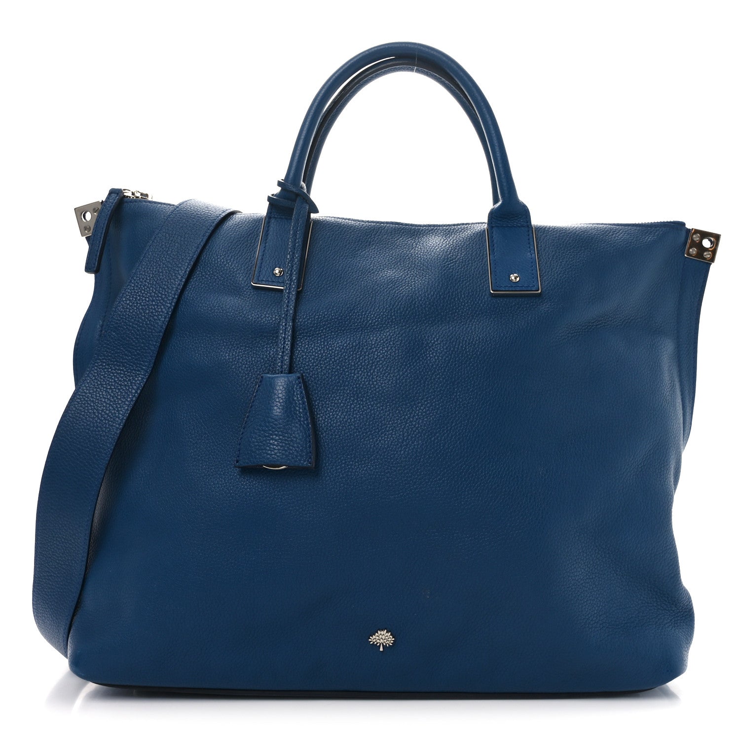 Mulberry Classic Grained Calfskin Alice Satchel Blue 1714380 – FASHIONPHILE