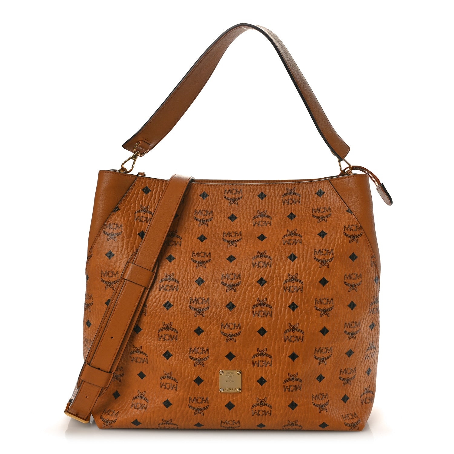 MCM Visetos Large Klara Hobo Cognac 1501309 – FASHIONPHILE