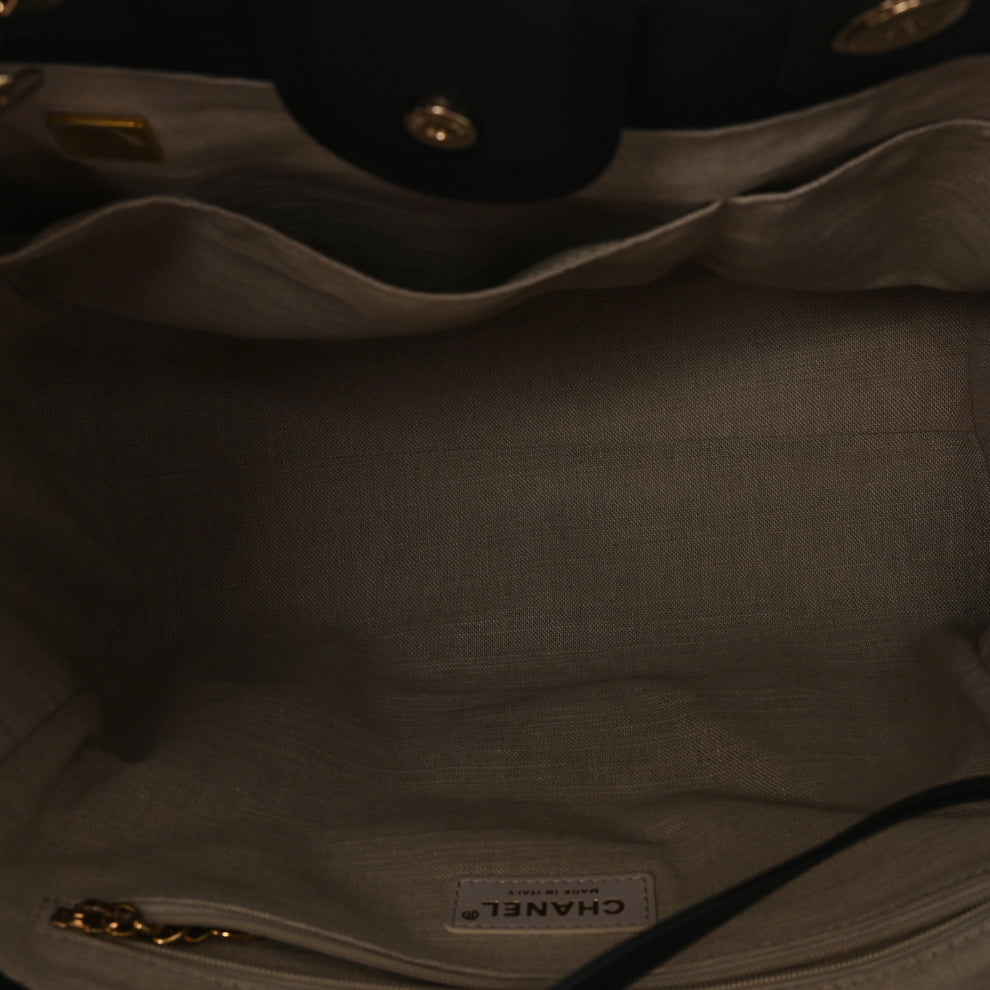 Chanel Mixed Fibers Small Deauville Tote Black 1778805 – FASHIONPHILE