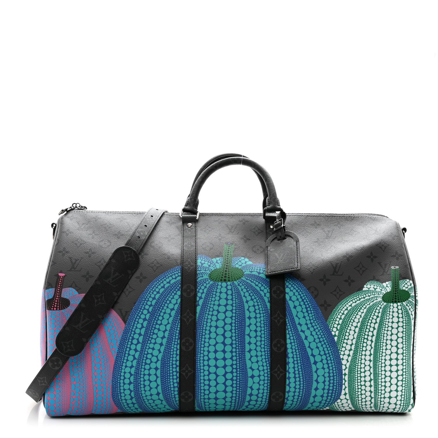 Louis Vuitton LV X YK Monogram Eclipse Reverse Pumpkin Keepall ...