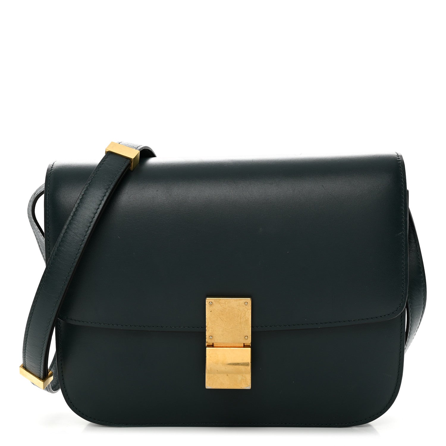Celine Box Calfskin Medium Classic Box Flap Bag Amazone 1359255 ...