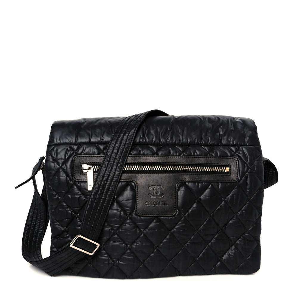Chanel Nylon Coco Cocoon Messenger Bag Black 1795212 – FASHIONPHILE