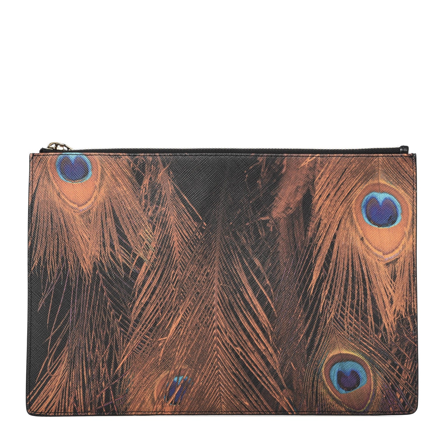 Givenchy Coated Canvas Peacock Print Medium Zip Pouch 639381 – FASHIONPHILE