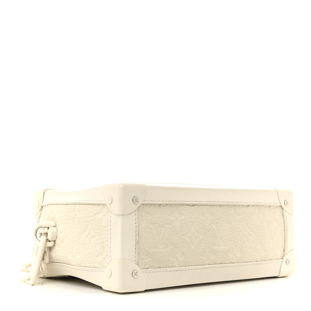 Louis Vuitton Taurillon Monogram Solar Ray Soft Trunk Powder White ...