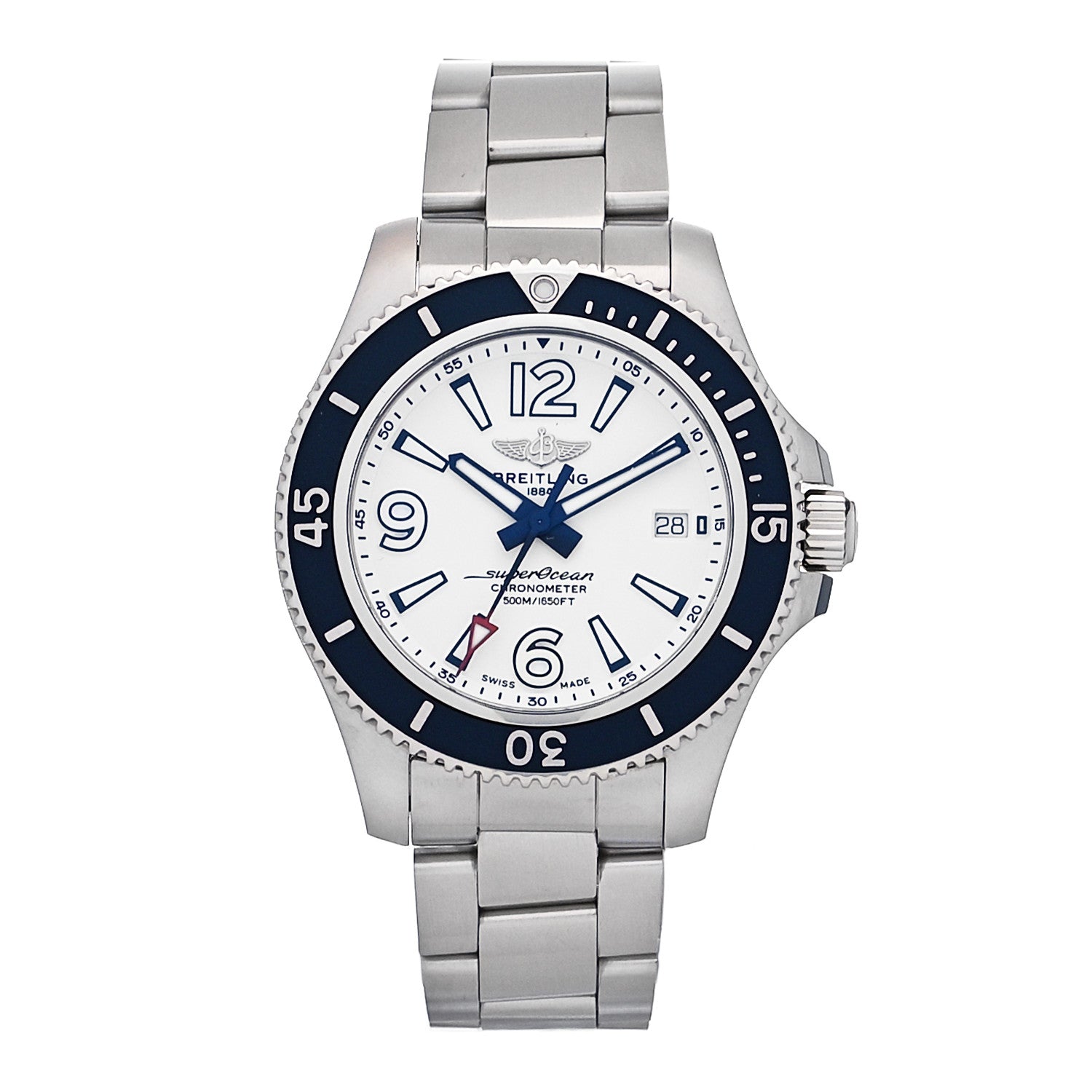 Breitling Stainless Steel 42mm SuperOcean Automatic Watch A17366 ...