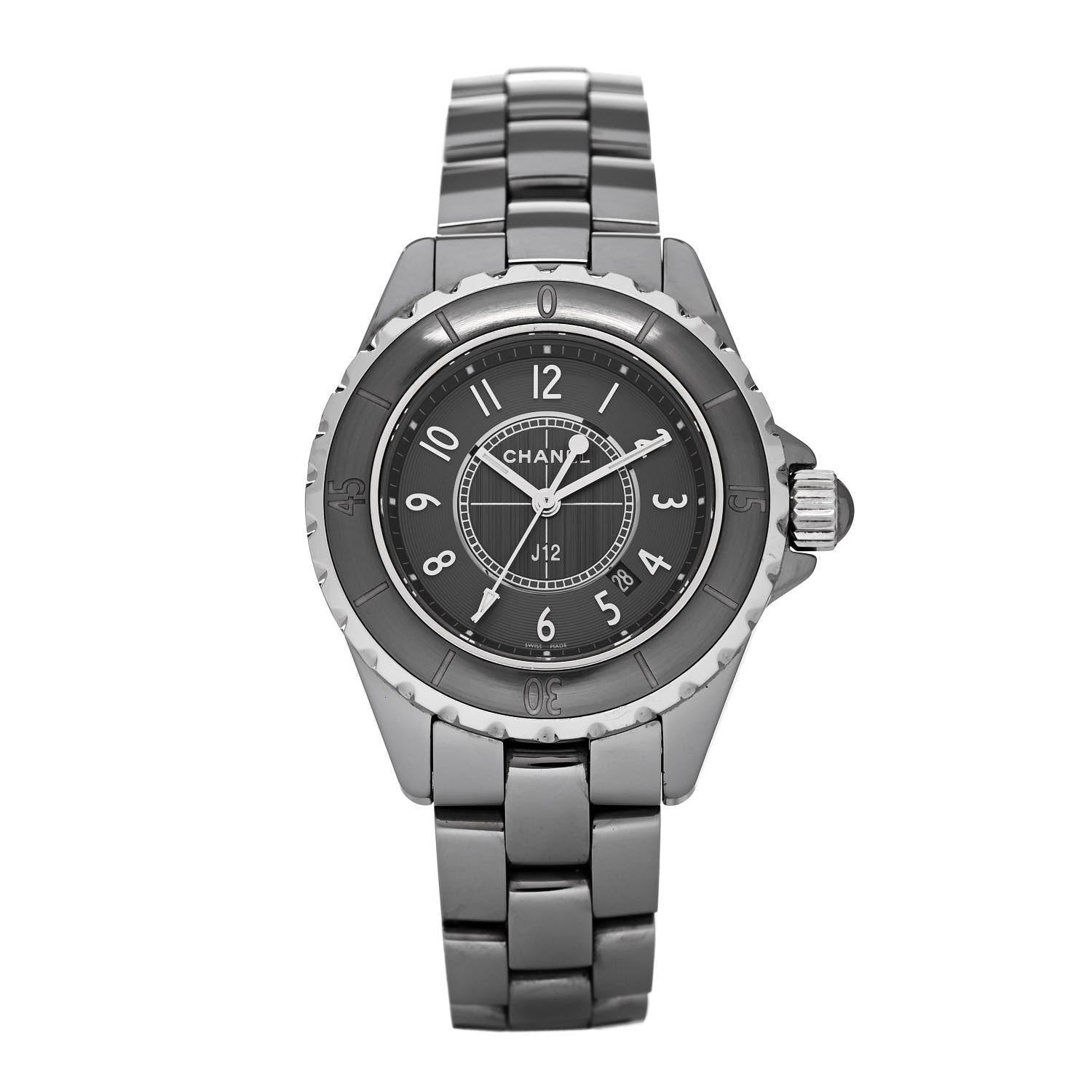 Chanel Titanium Ceramic 33mm J12 Chromatic Quartz Watch 1501581 ...