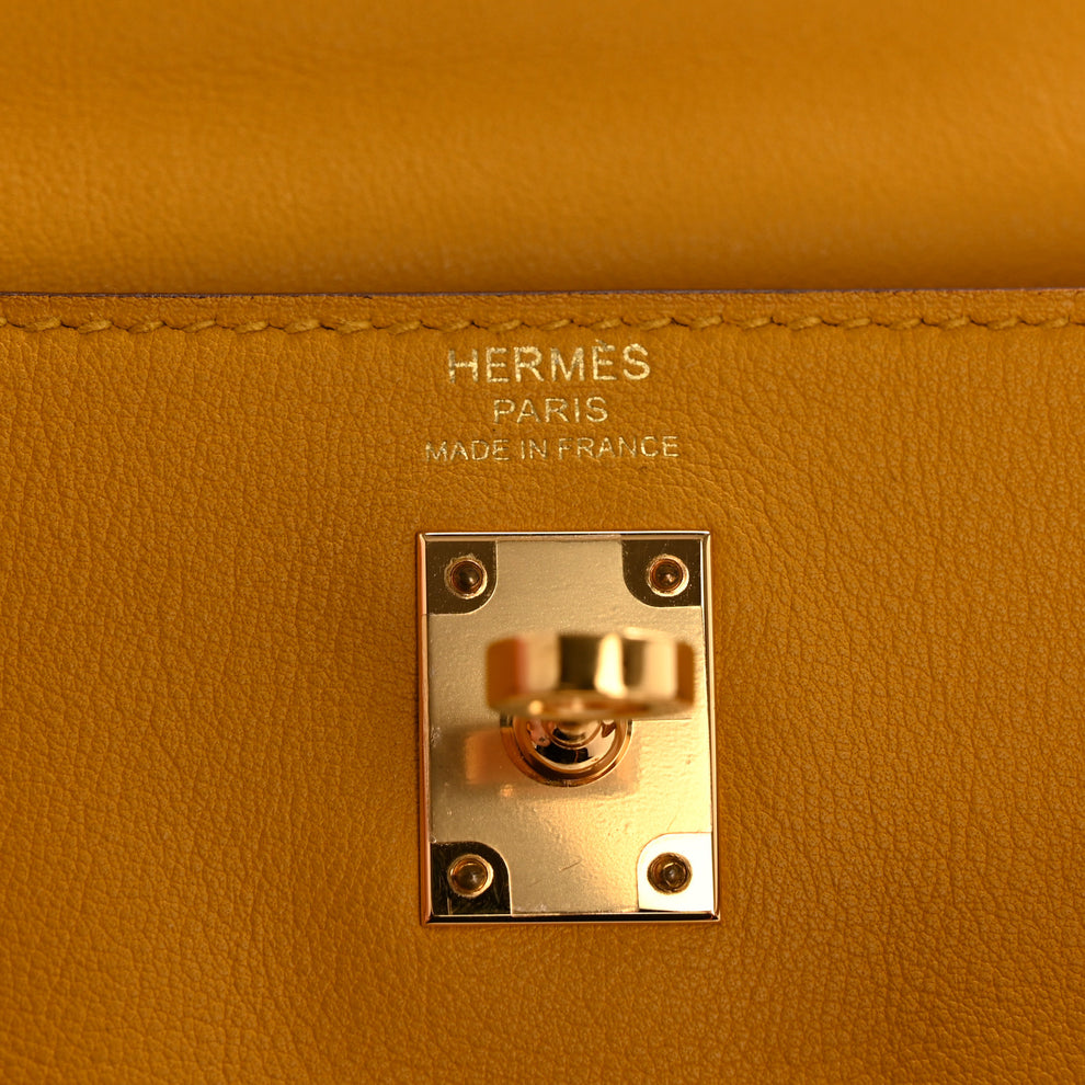 Hermes Swift Kelly Retourne 25 Jaune Ambre 1779159 – FASHIONPHILE
