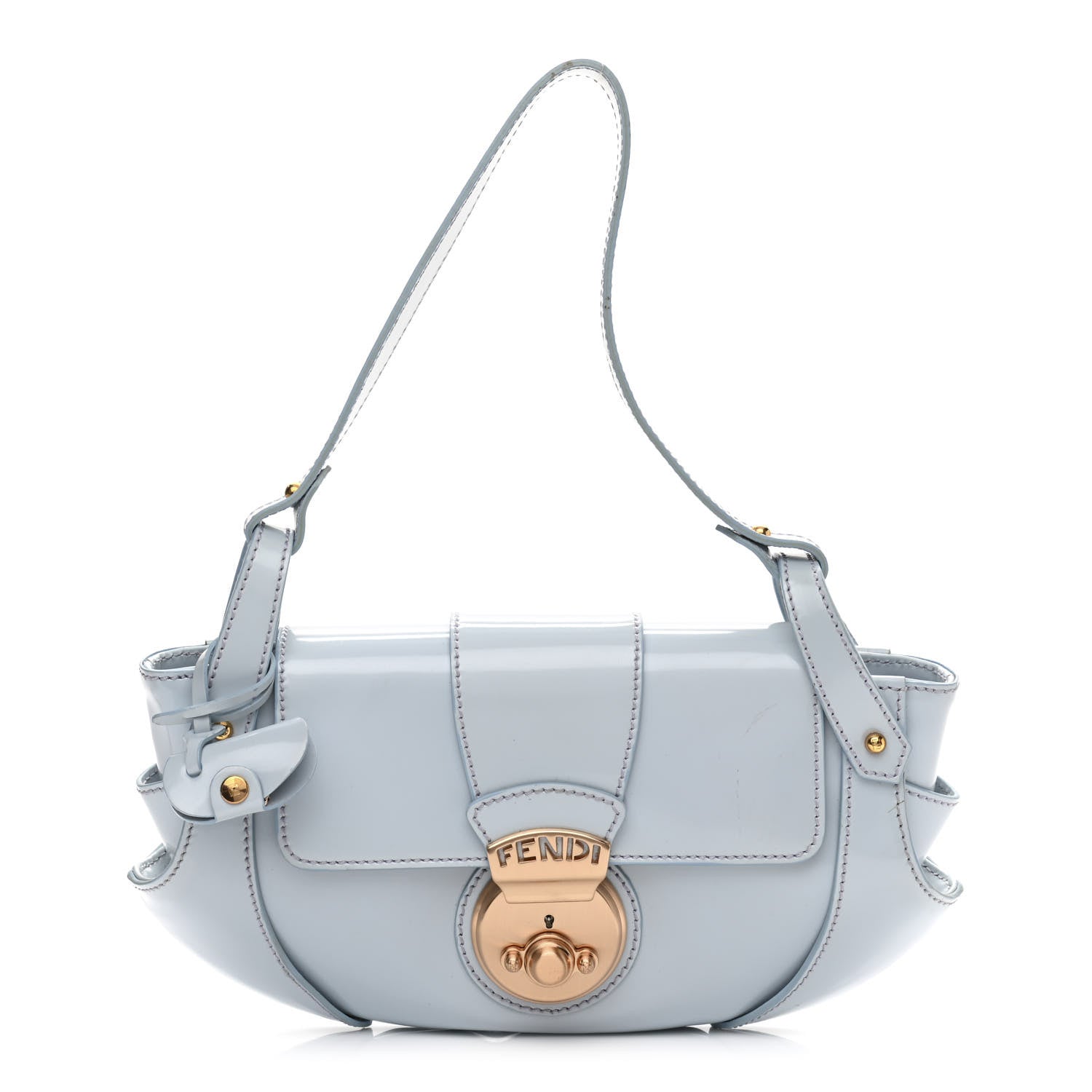 Fendi Patent Compilation Hobo Light Blue 1081109 – FASHIONPHILE