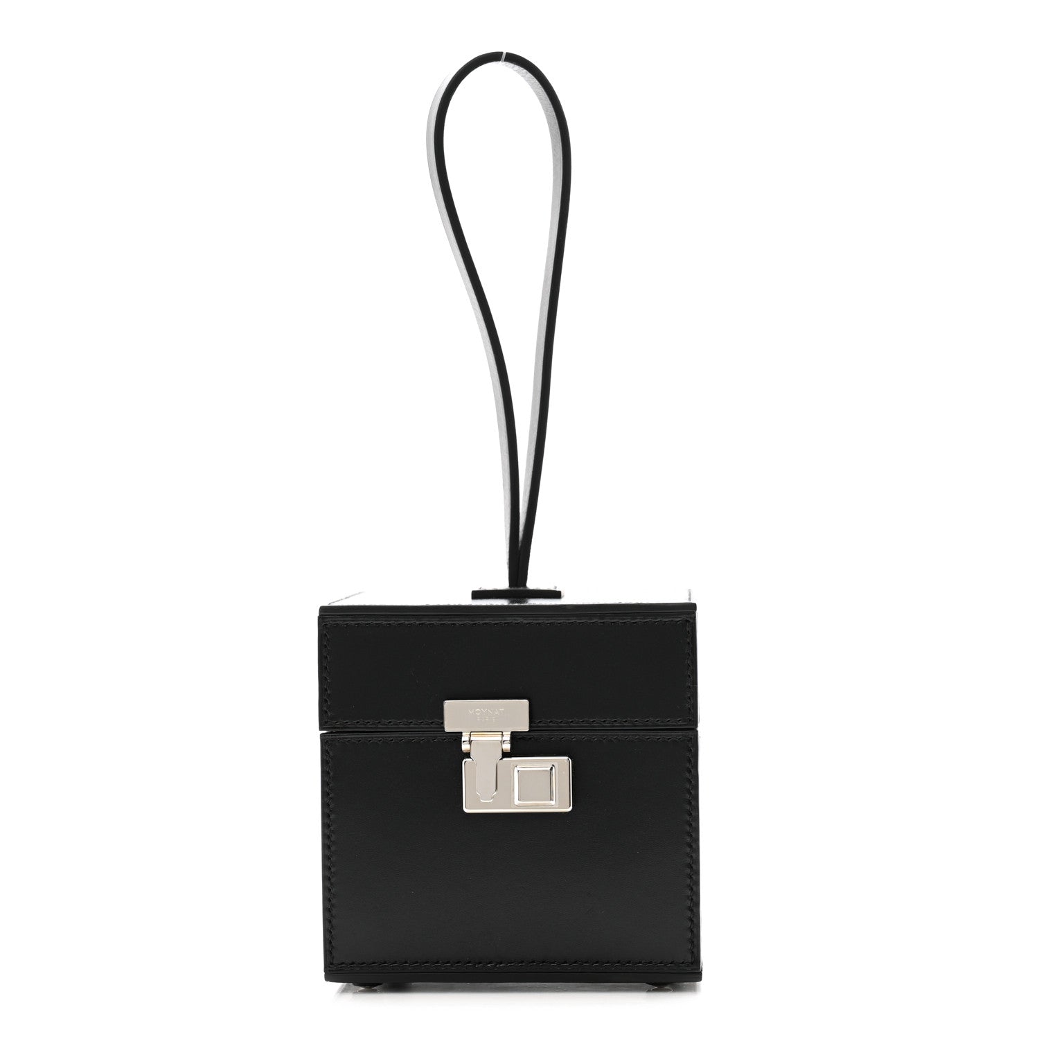 Moynat Calfskin Mini Vanity Case Clutch Black 1513112 – FASHIONPHILE