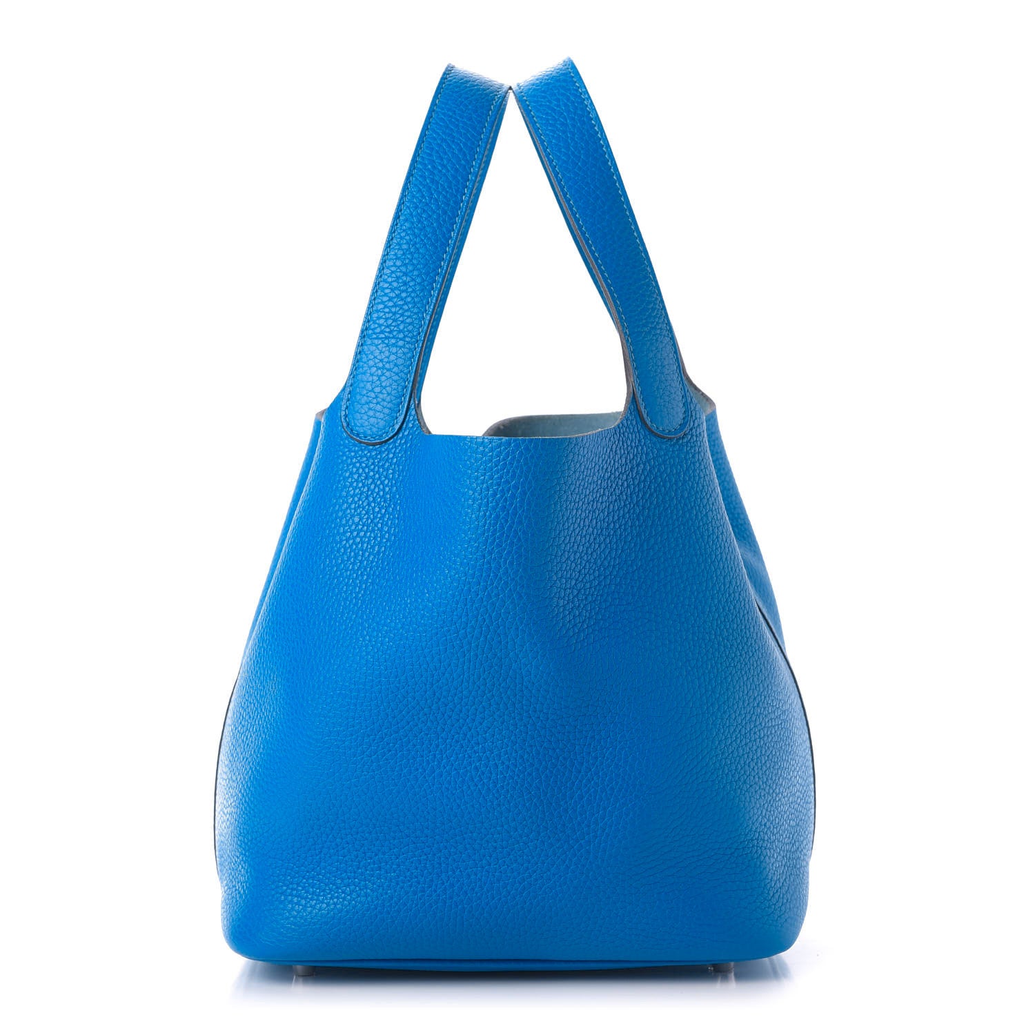 Hermes Taurillon Clemence Picotin Lock 22 MM Bleu Hydra 680404 ...
