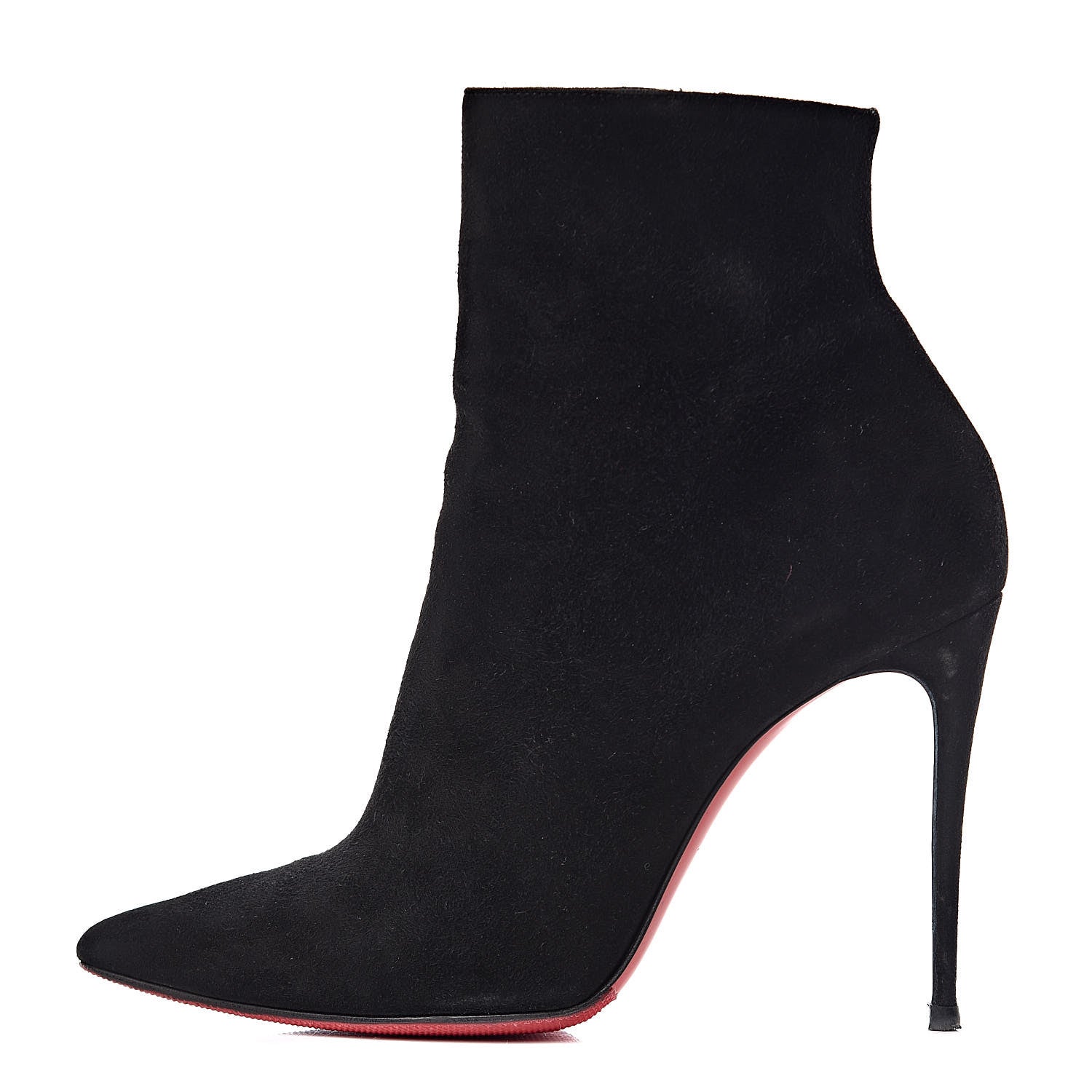Christian Louboutin Suede So Kate Booty 100 Ankle Boots 38 Black 433633 ...