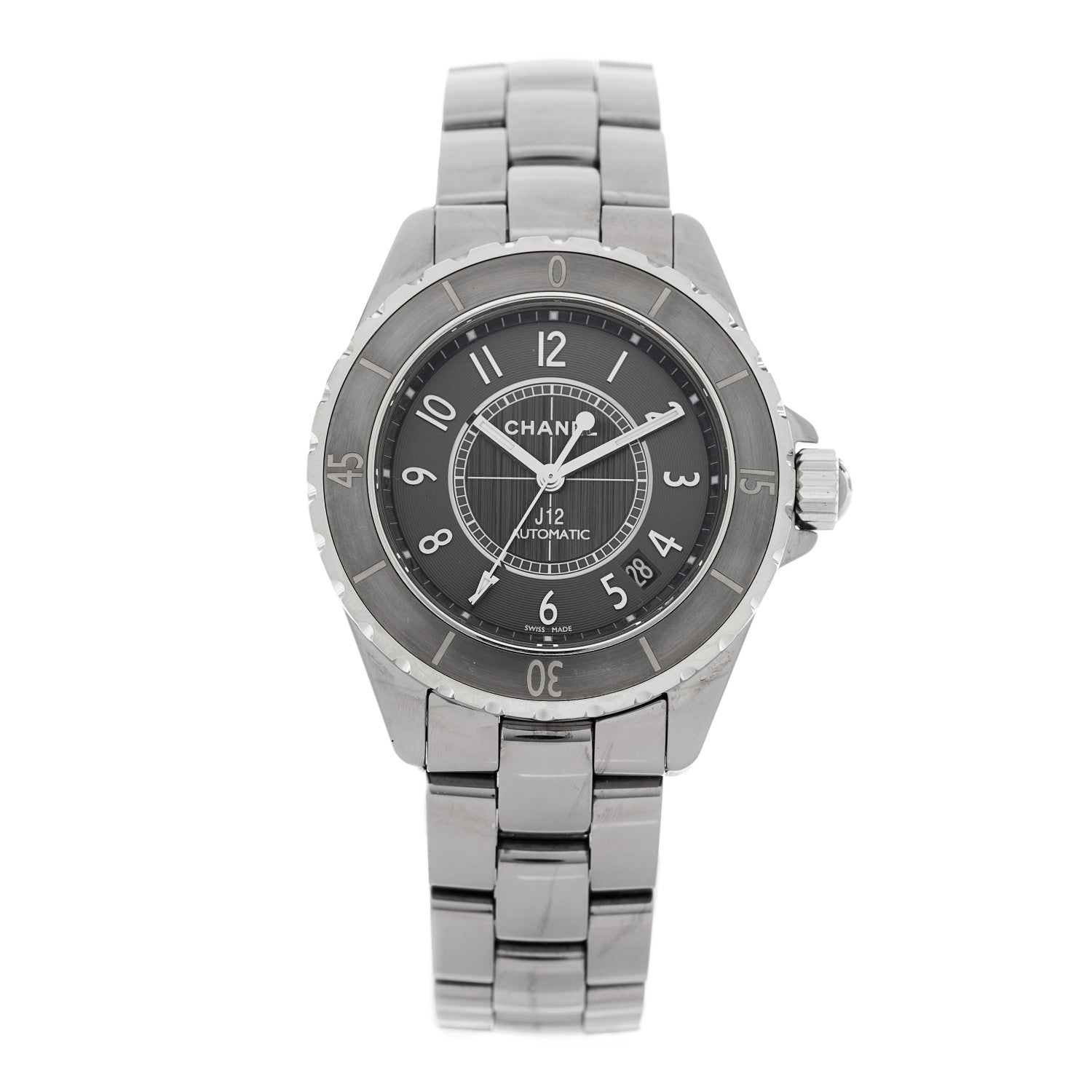 Chanel Titanium Ceramic 38mm J12 Chromatic Automatic Watch 1175664 ...