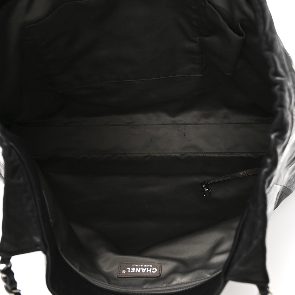 Chanel Patent Patchwork Large Brooklyn Tote Black 1805270 – FASHIONPHILE