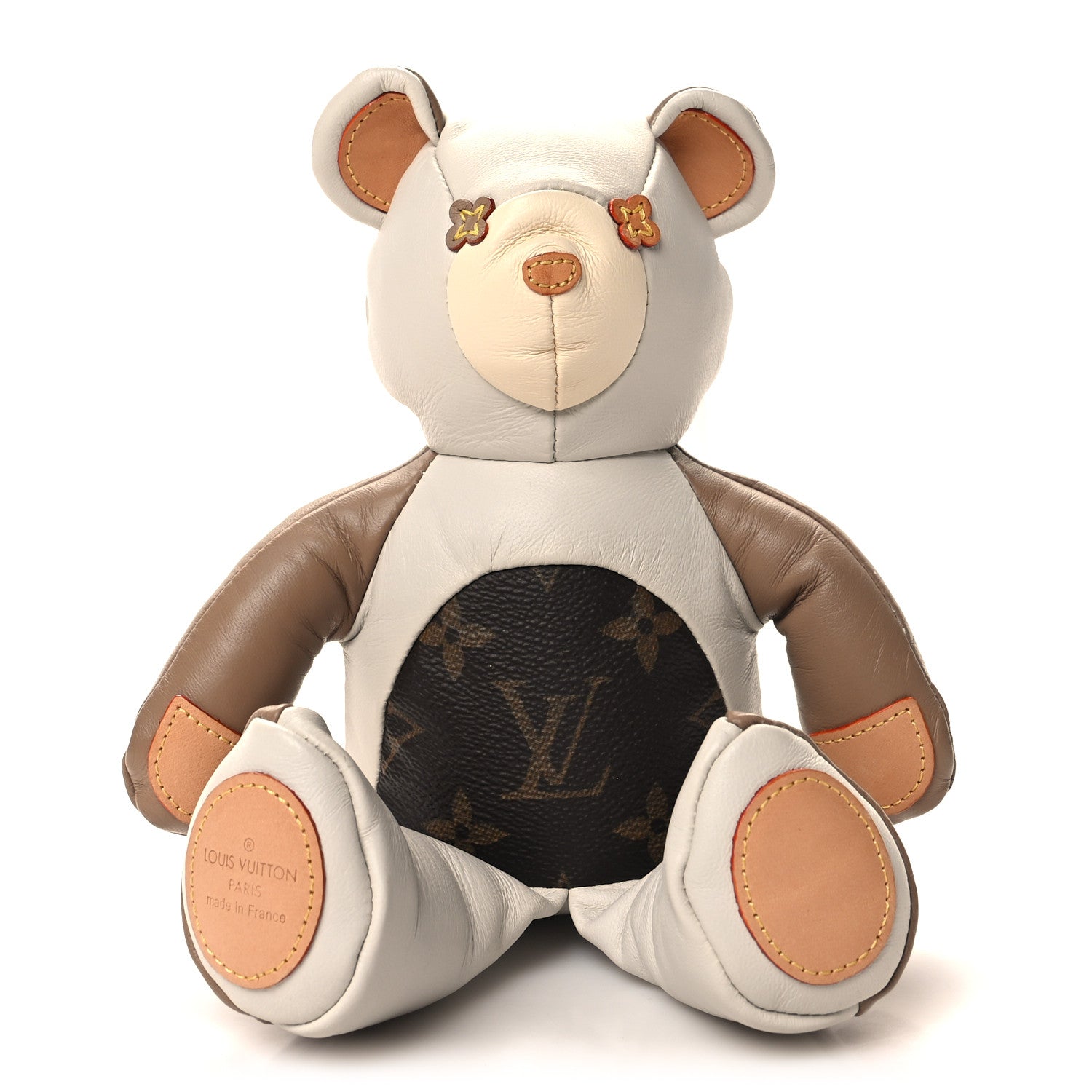 Louis Vuitton Calfskin Monogram Doudou Louis Bear Beige 1572797 ...