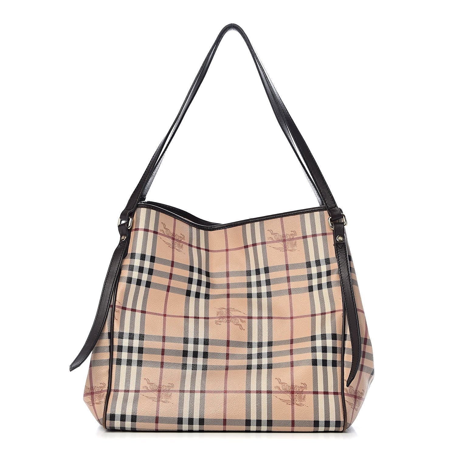 Burberry Haymarket Check Large Canterbury Tote Chocolate 498678 ...