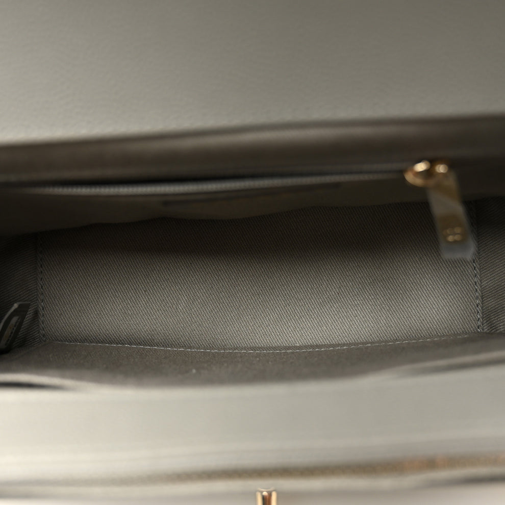 Chanel Caviar Quilted Medium Business Affinity Flap Grey 1795484 ...