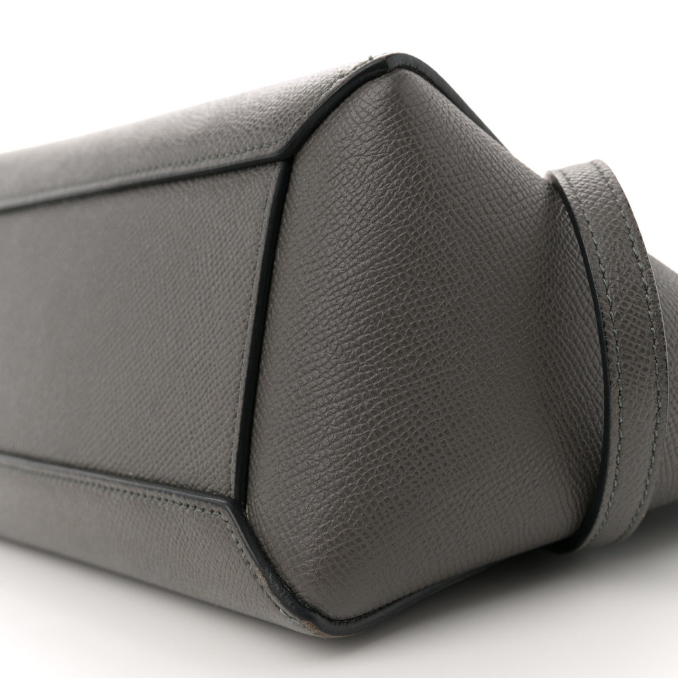 Celine Grained Calfskin Nano Belt Bag Grey 1723964 – FASHIONPHILE