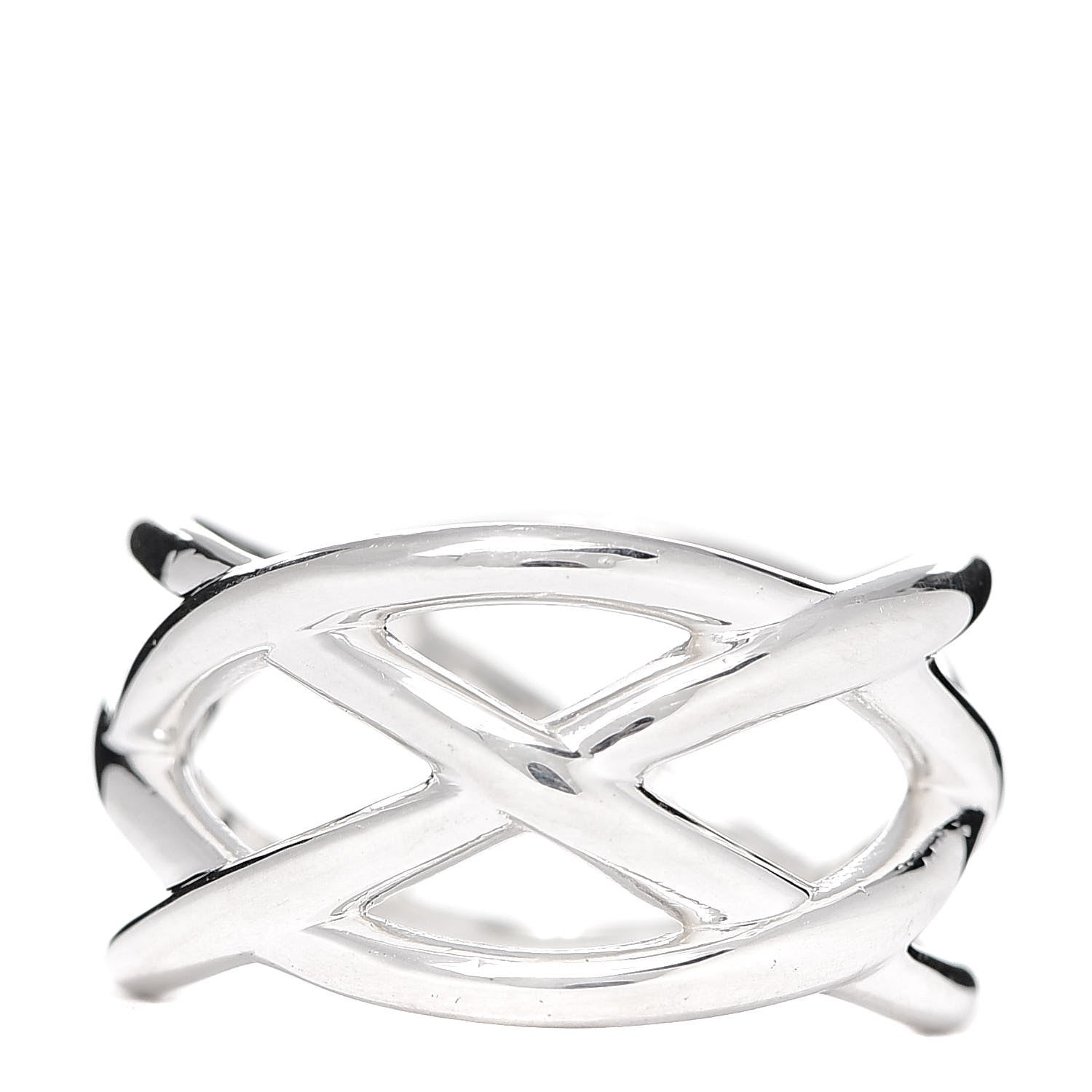 Tiffany Sterling Silver Weave Ring 56 7.5 570500 – FASHIONPHILE