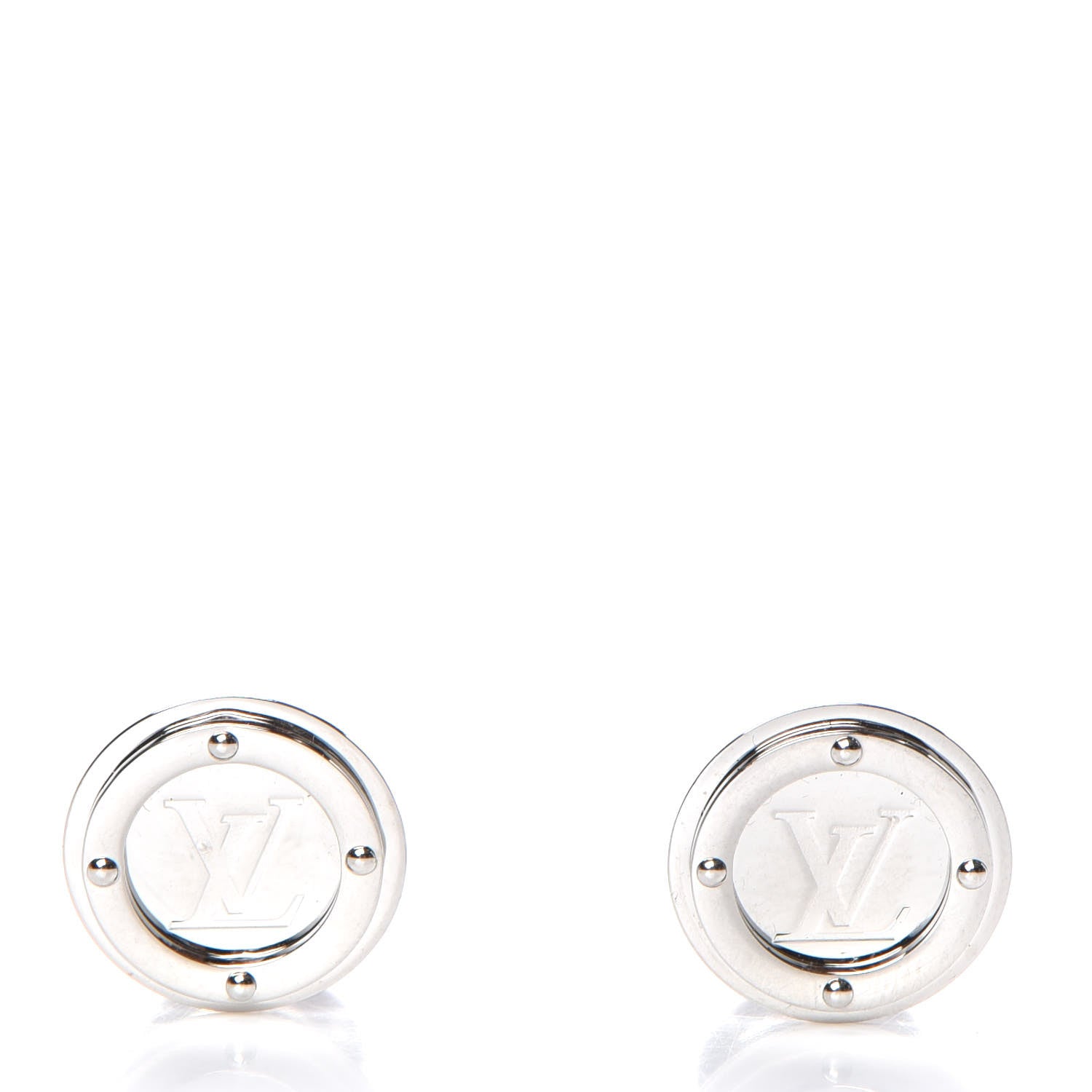 Louis Vuitton LV Travel Key Circle Cufflinks Silver 373333 – FASHIONPHILE