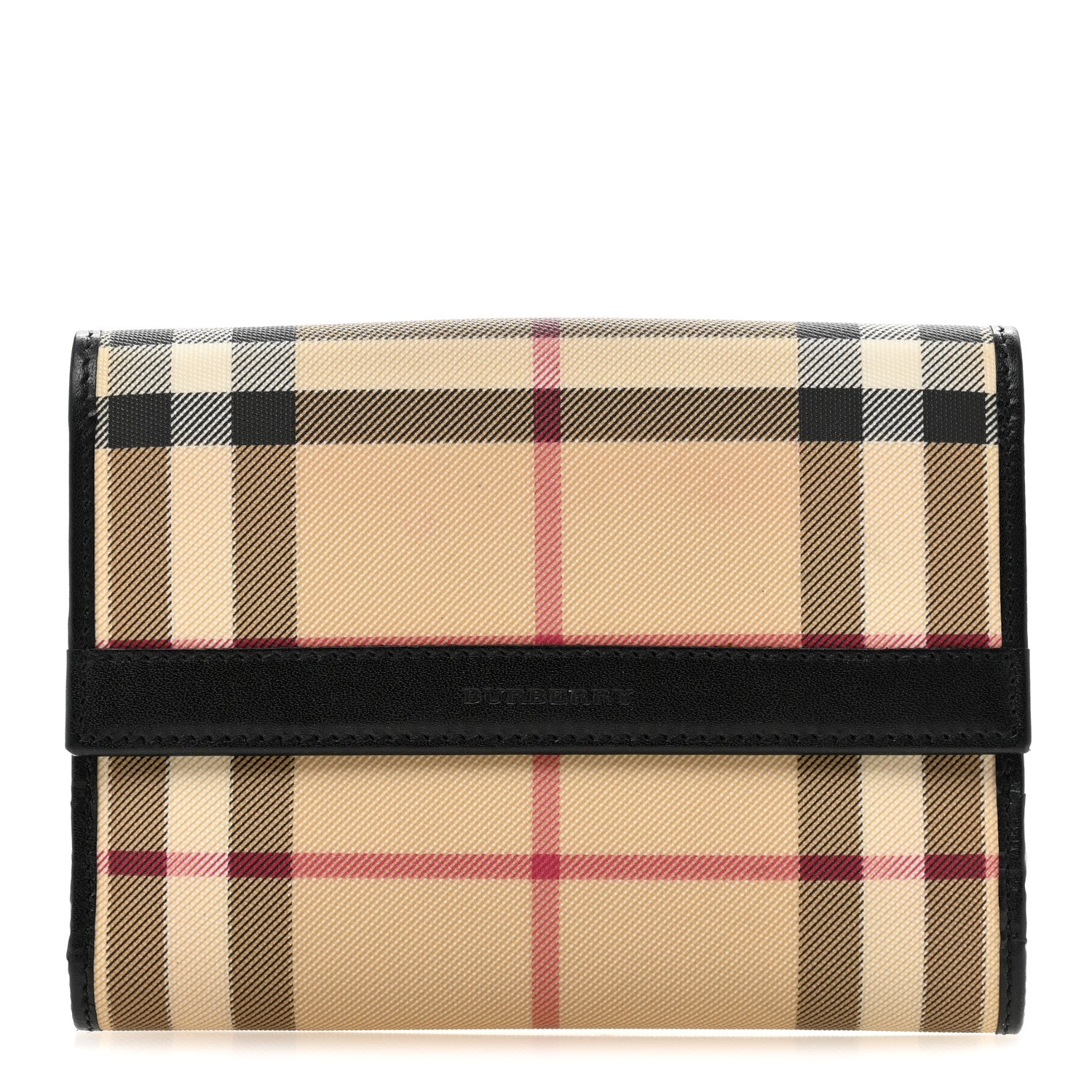 Burberry House Check Compact Wallet Black 1736065 – FASHIONPHILE