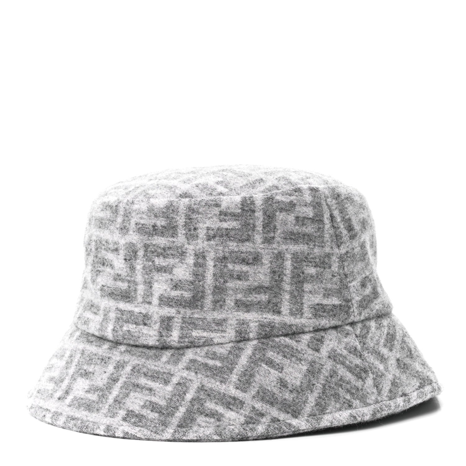 Fendi Wool Silk FF Bucket Hat M Grey 1299849 – FASHIONPHILE