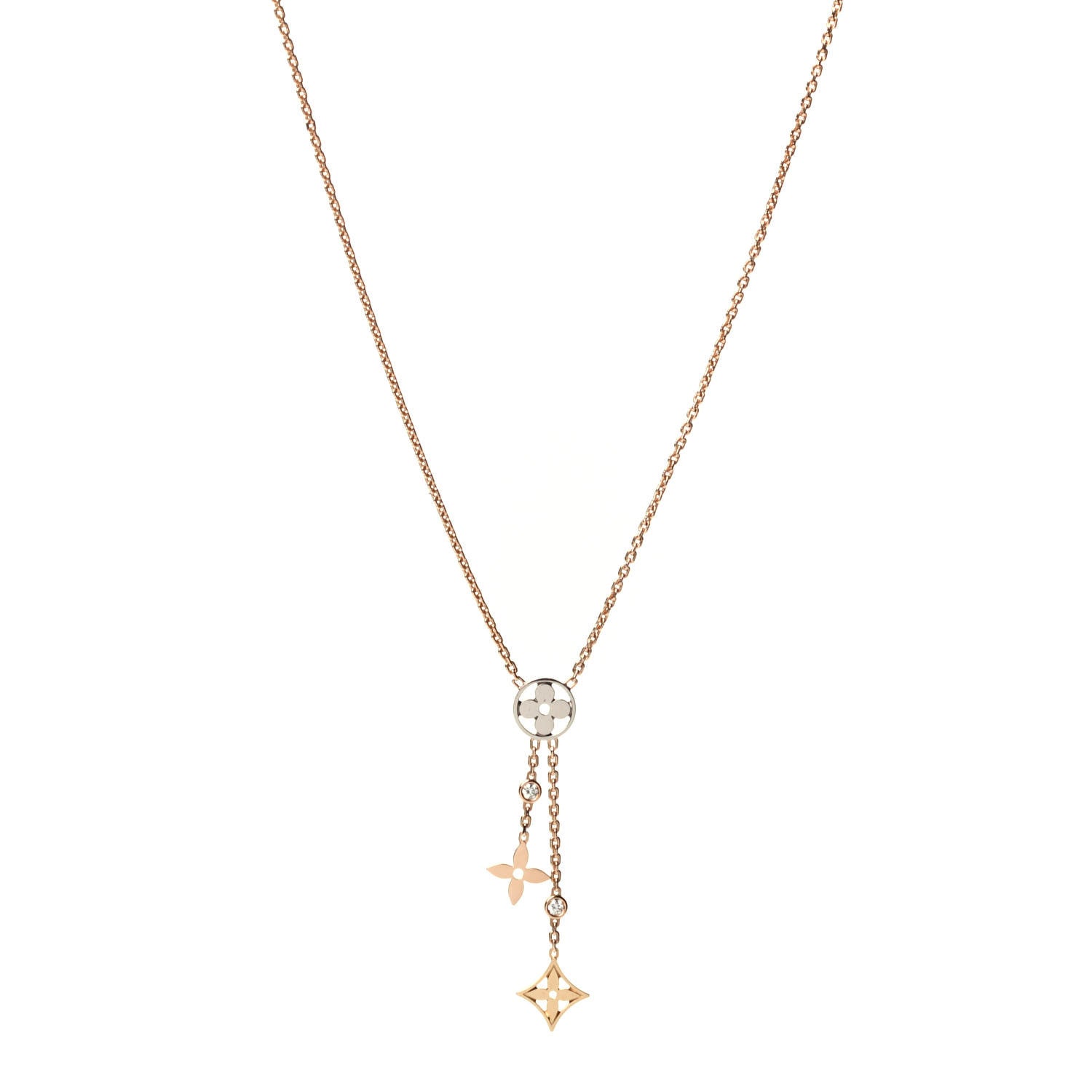 Louis Vuitton 18K Yellow White Rose Gold Diamond Idylle Blossom Y ...