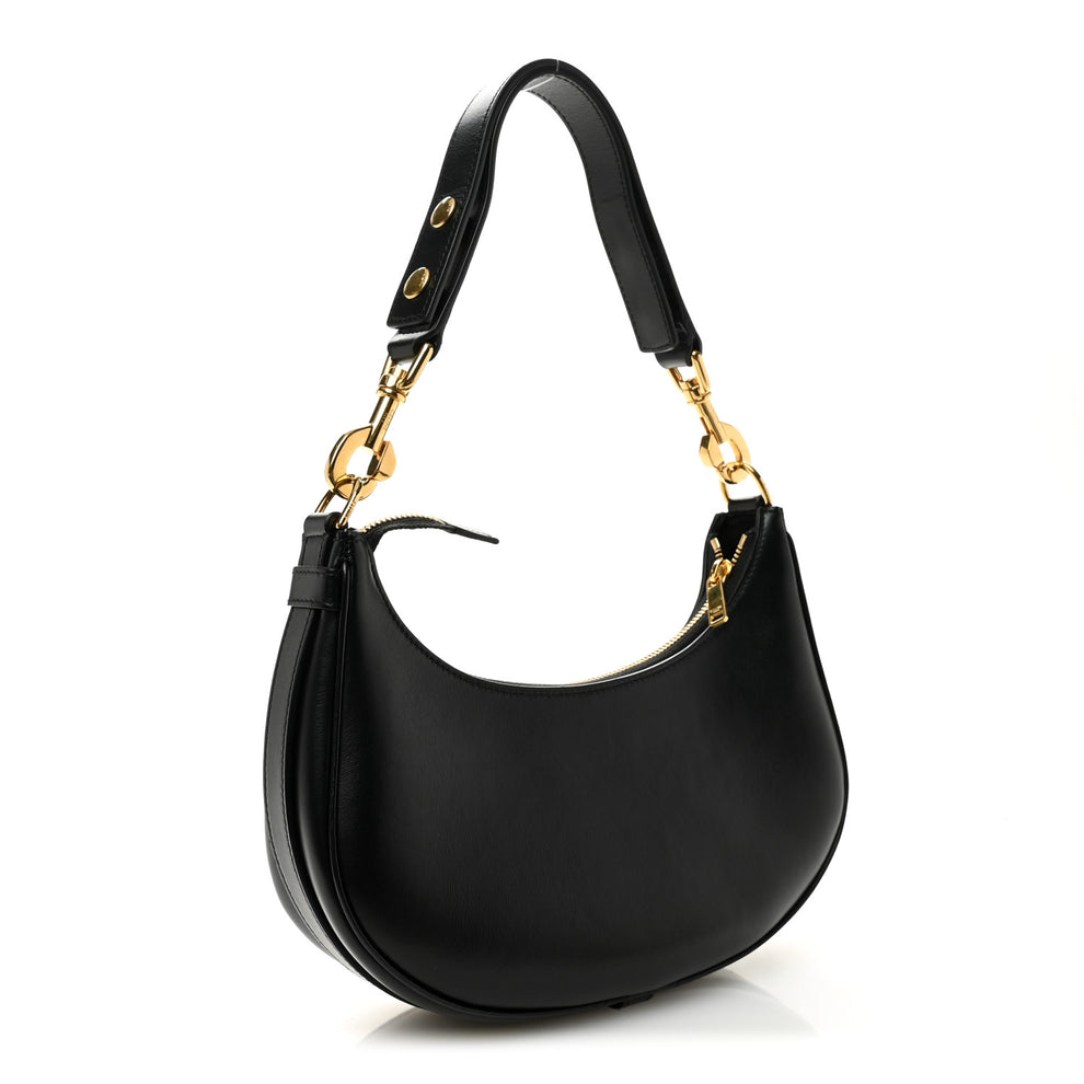 Celine Smooth Calfskin Medium Strap Ava Shoulder Bag Black 1802898 ...