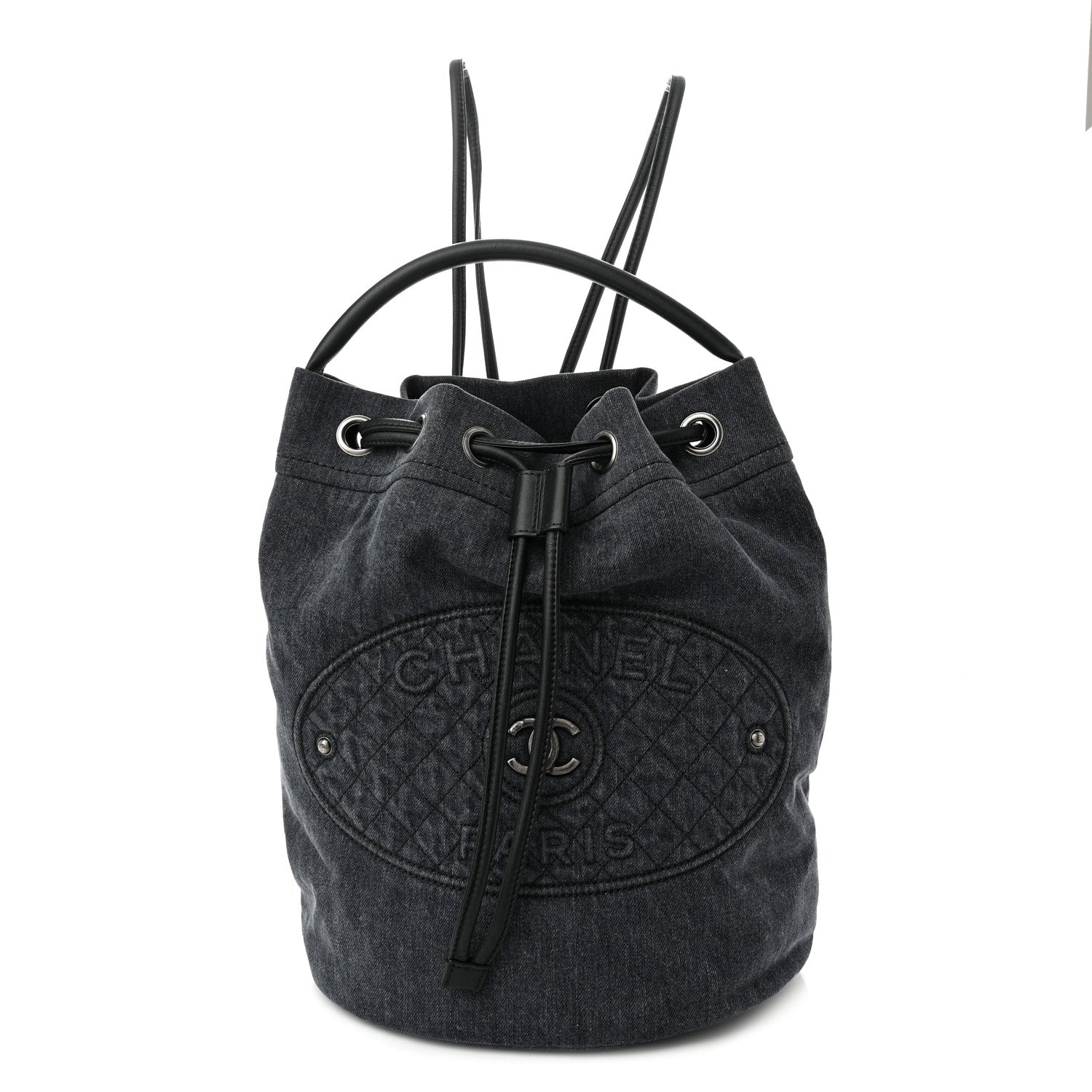 Chanel Denim Drawstring Backpack Blue 1270266 – FASHIONPHILE