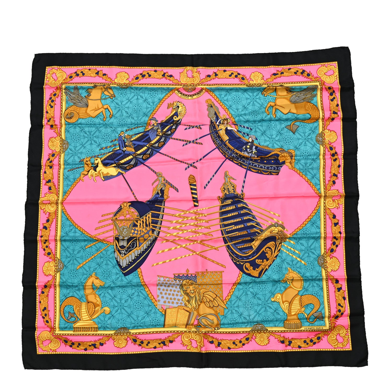 Hermes Silk Les Bissone De Venise Scarf 90 1118450 – FASHIONPHILE