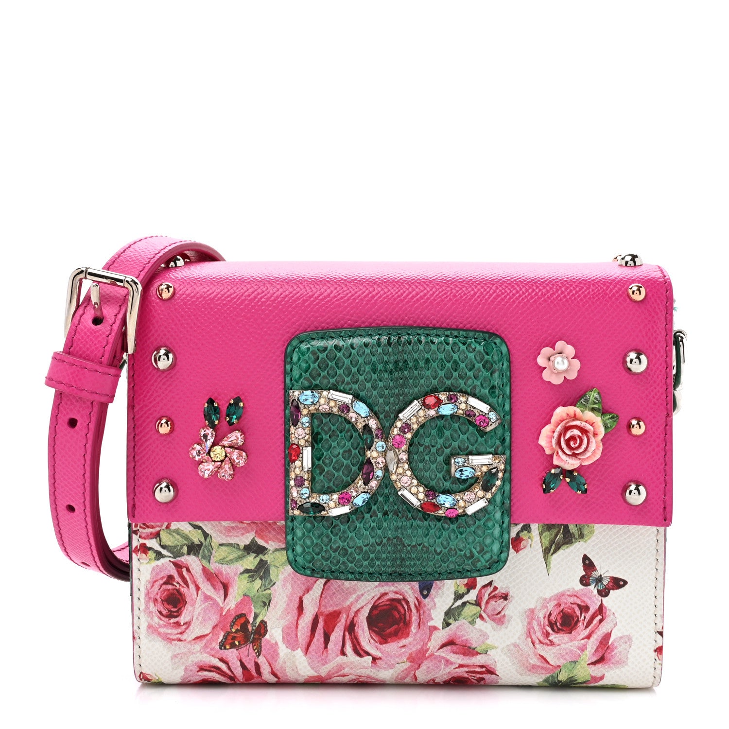 Dolce & Gabbana Dauphine Ayers Pearl Crystal Embellished DG Millennials ...