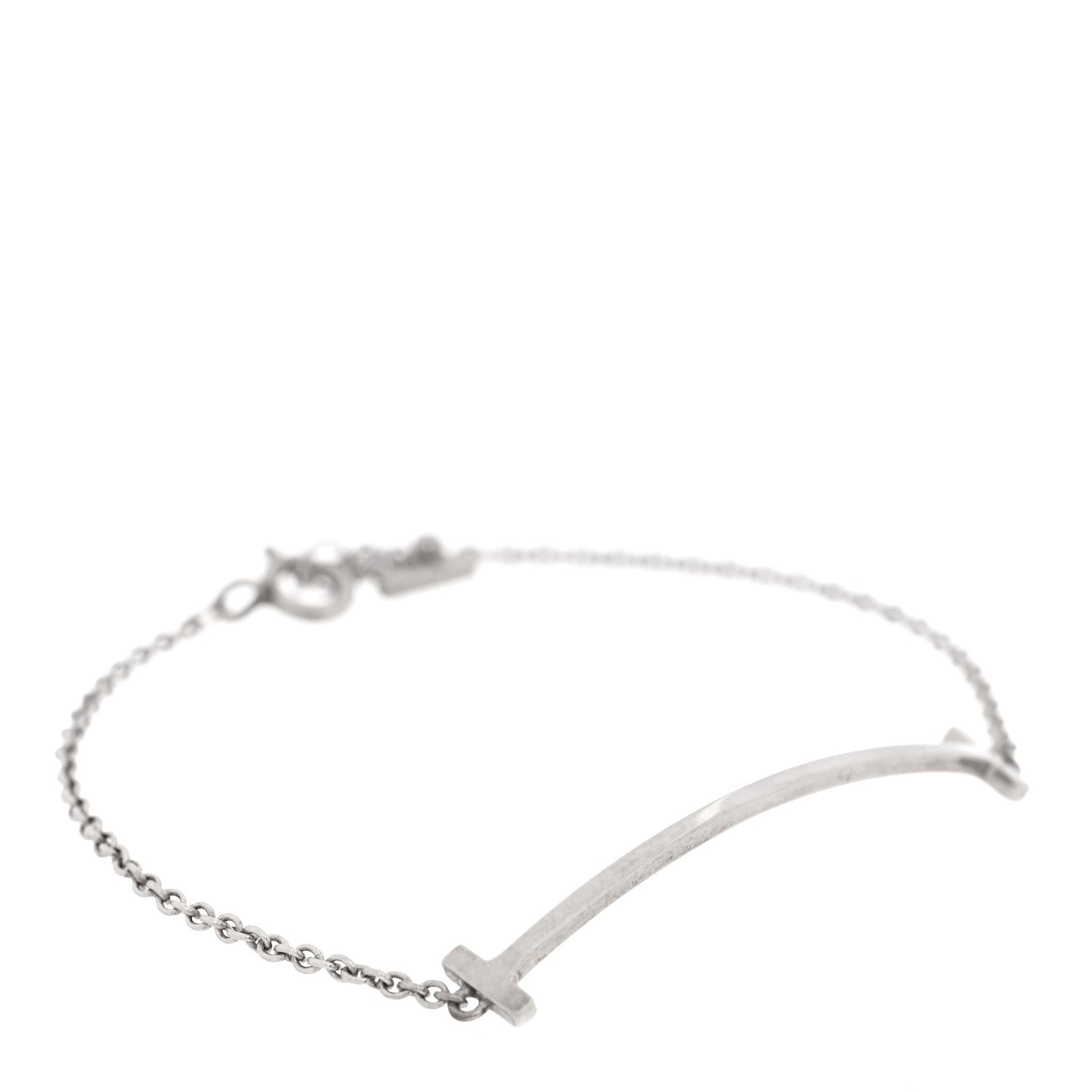 Tiffany Sterling Silver T Smile Bracelet 1681834 – FASHIONPHILE