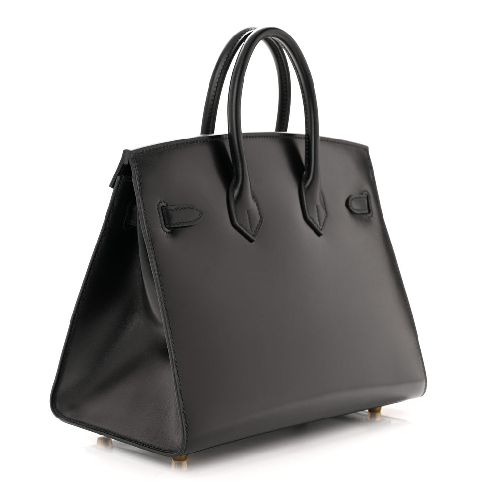 Hermes Box Birkin Sellier 25 Black 1305645 – FASHIONPHILE