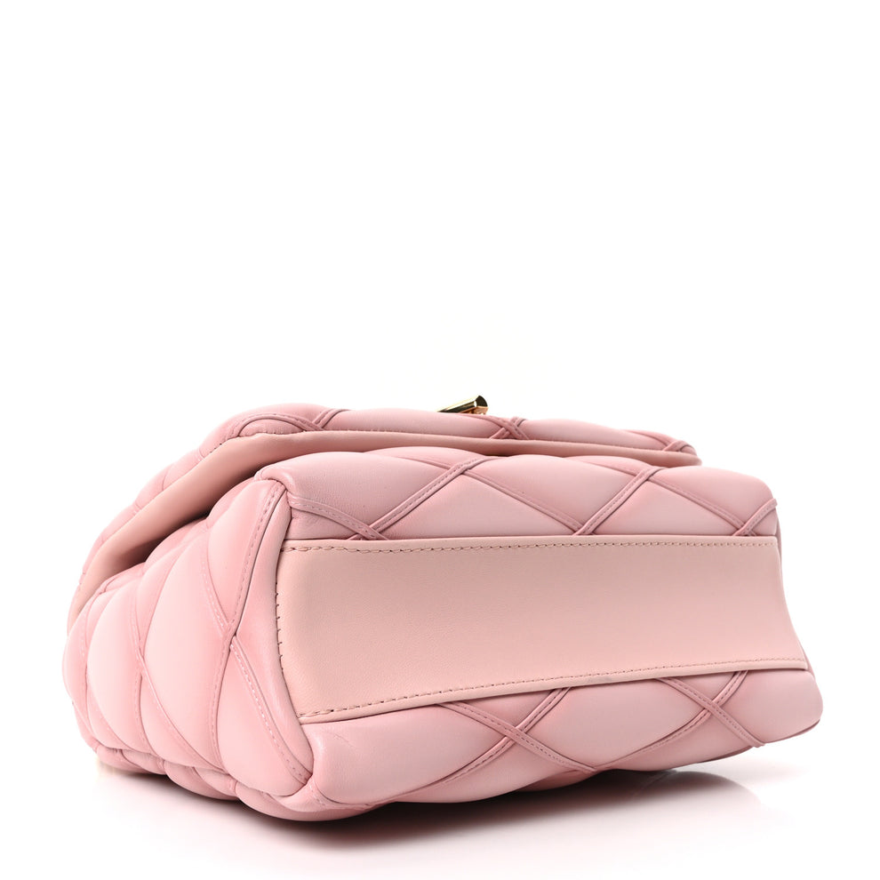 Louis Vuitton Lambskin Malletage Top Handle GO-14 MM Rosabella 1789166 ...